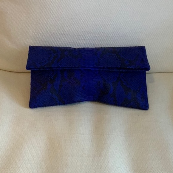 Bags | Exotic Leather Python Pouch | Poshmark